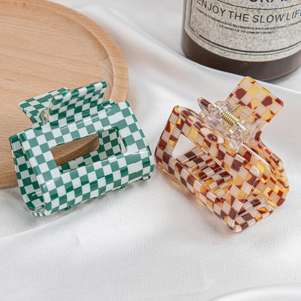 Checkerboard Hair Claw – Of Earth & Salt